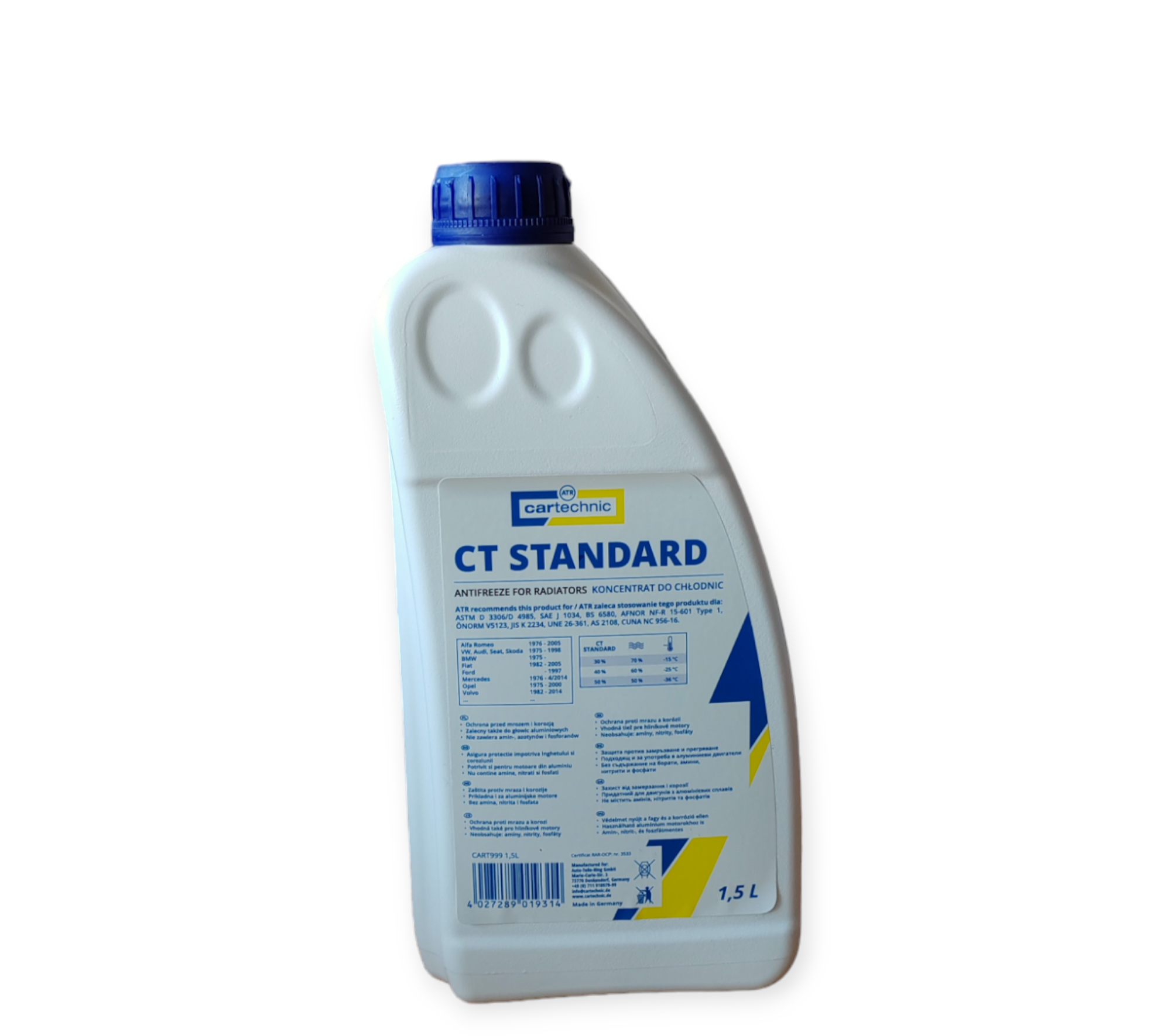 1770 Antifriz Cartechnic CT STANDRAD G11 1,5L – Kilsi web shop
