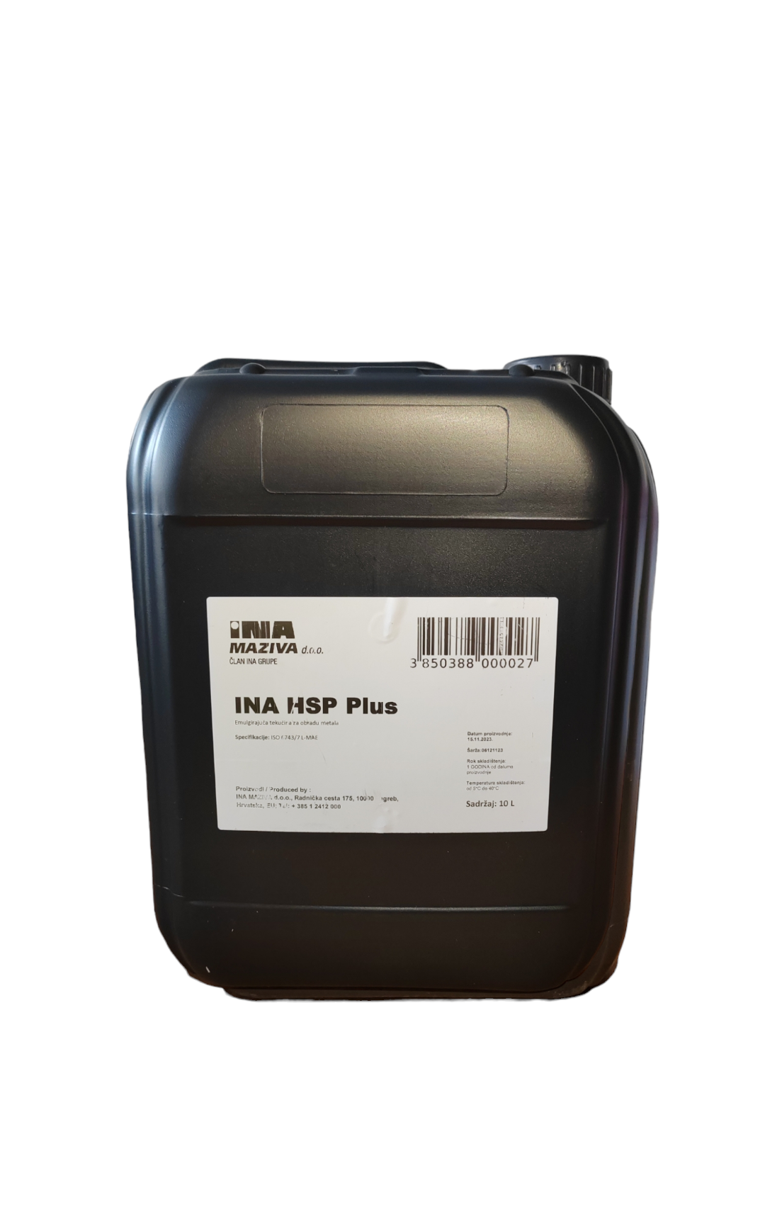 Ulje INA HSP PLUS za obradu metala, 10L - Kilsi web shop